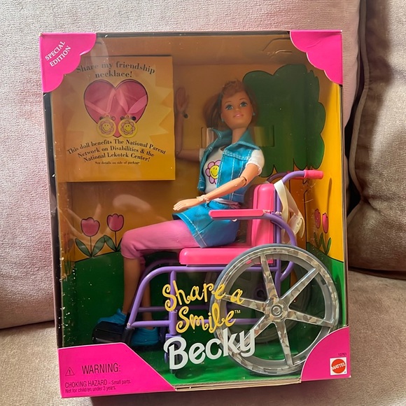 Barbie | Toys | New Barbie Share A Smile Becky Vintage | Poshmark